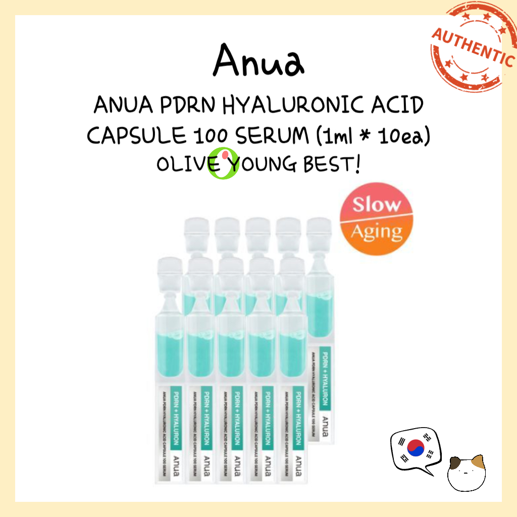 Anua PDRN Cápsula De Ácido Hialurônico 100 Soro (1ml * 10ea) OLIVE YOUNG Melhor ! | Shopee Brasil