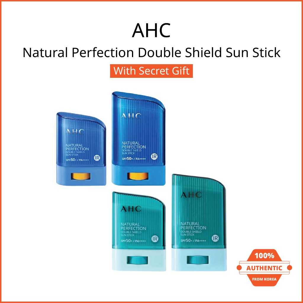 [AHC] Natural Perfection Double Shield Sun Stick 14g/22g - Amplo Espectro SPF50+ PA ...