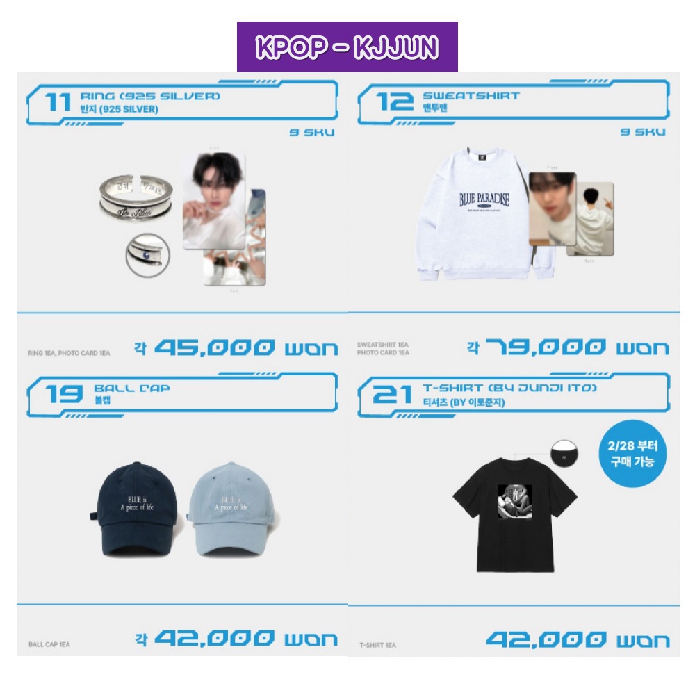 ZEROBASEONE [BLUE PARADISE’ POP-UP STORE] OFFICIAL MD | Shopee Brasil