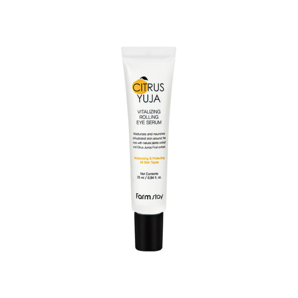 farmstay citrus yuja vitalizing rolling eye serum 25ml | Shopee Brasil
