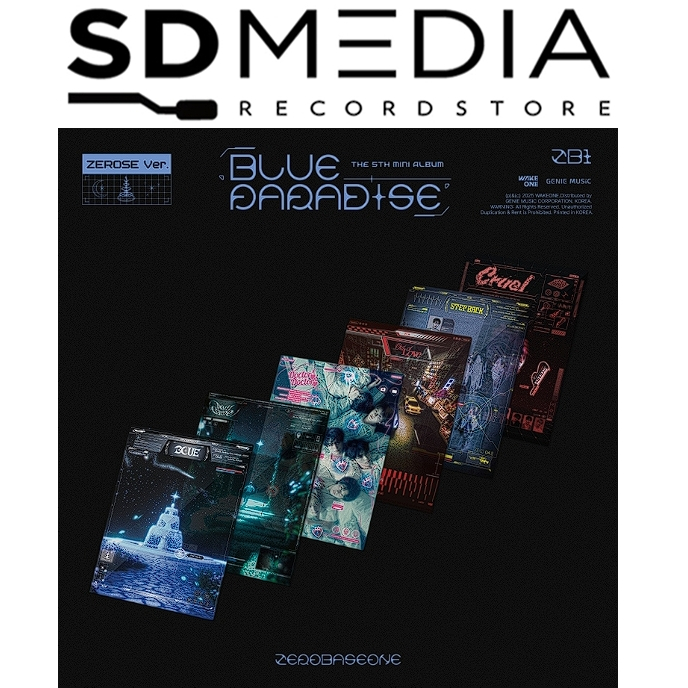 ZEROBASEONE - 5th Mini Album ﻿BLUE PARADISE (ZEROSE Ver.) | Shopee Brasil