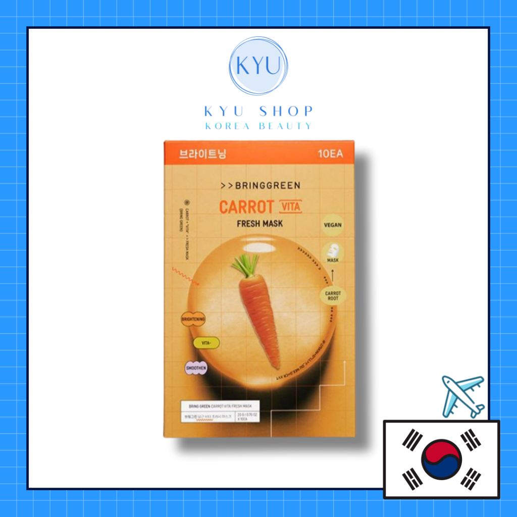 [Bring Green] Carrot Vita Fresh Mask 20g (1ea) | Shopee Brasil