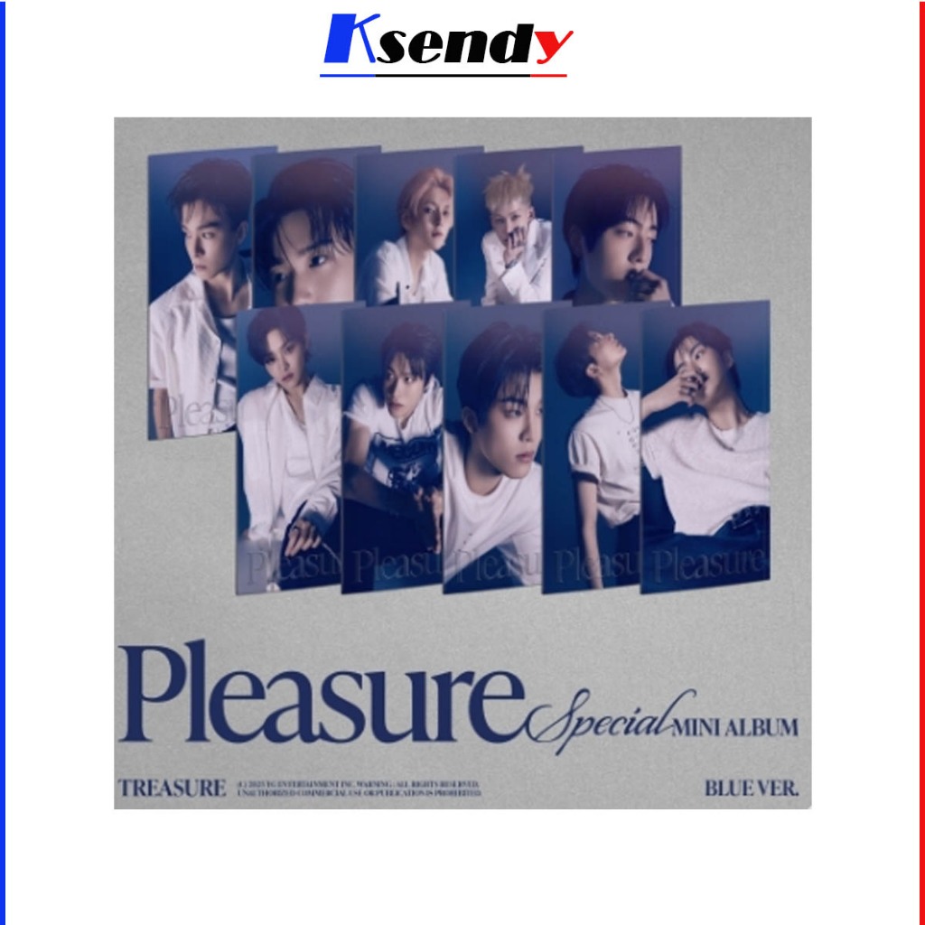 TREASURE SPECIAL MINI ALBUM [PLEASURE] / BLUE VER. | Shopee Brasil