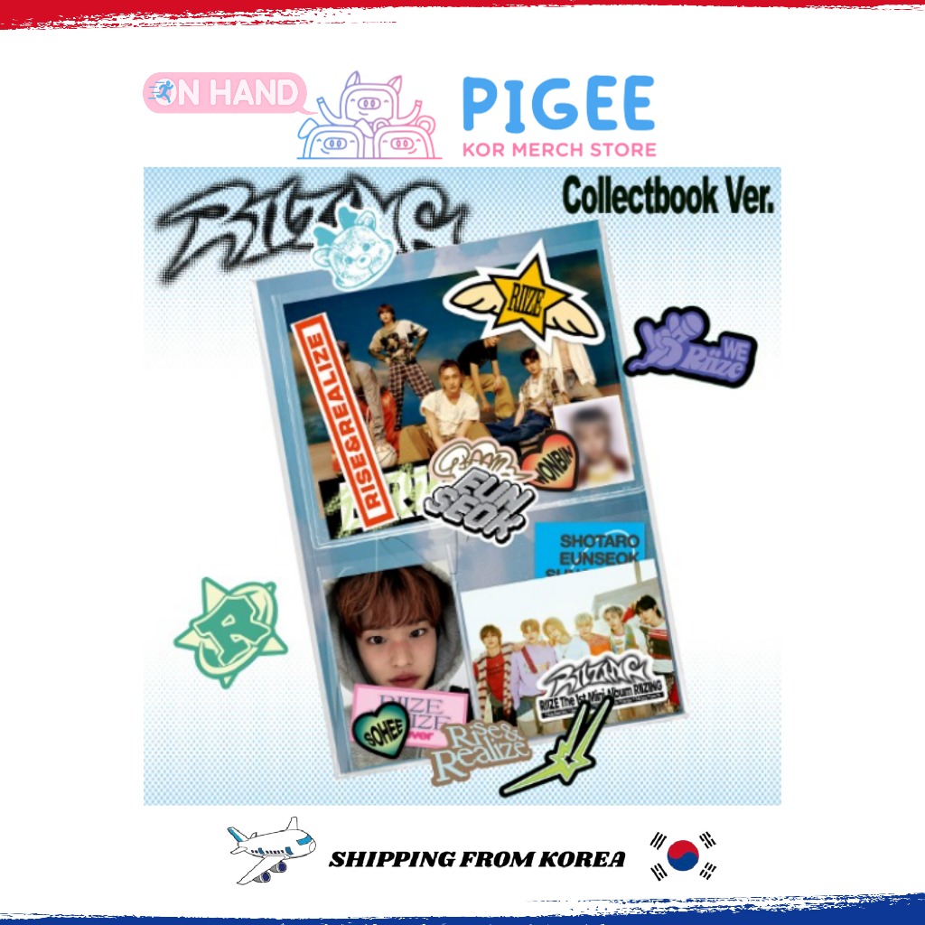 RIIZE - [ RIIZING ] 1ST MINI ALBUM (COLLECT BOOK Ver.) | Shopee Brasil