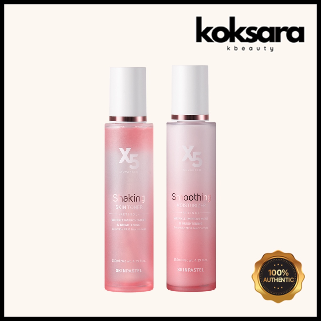 skinpastel x5 retinol toner 130ml, mosturizer 130ml | Shopee Brasil