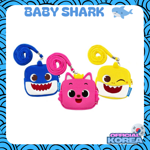 Colar Com Bolsa De Moedas Quadrada Pinkfong Kids Baby Shark | Shopee Brasil