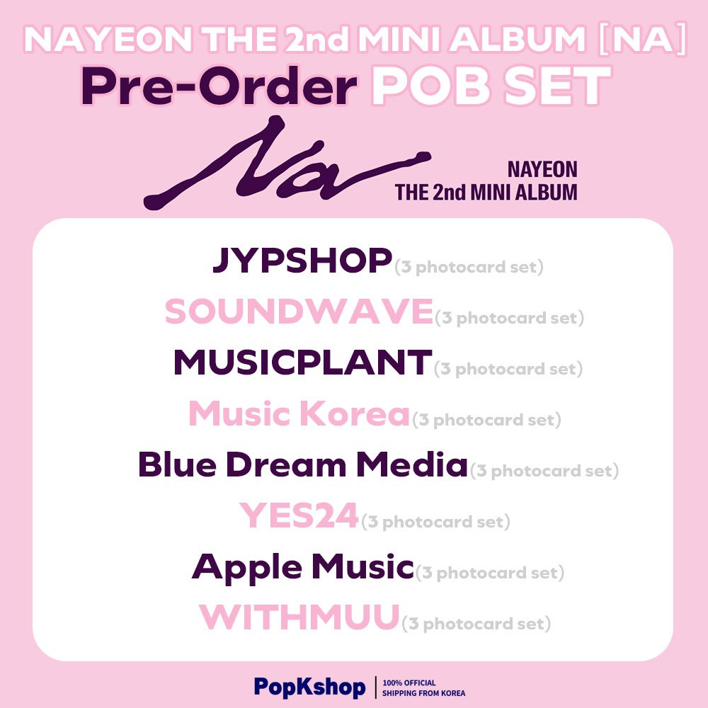 [POB] TWICE NAYEON POB Photocard Pre Order Event NAYEON THE 2nd MINI ALBUM [NA] | Shopee Brasil