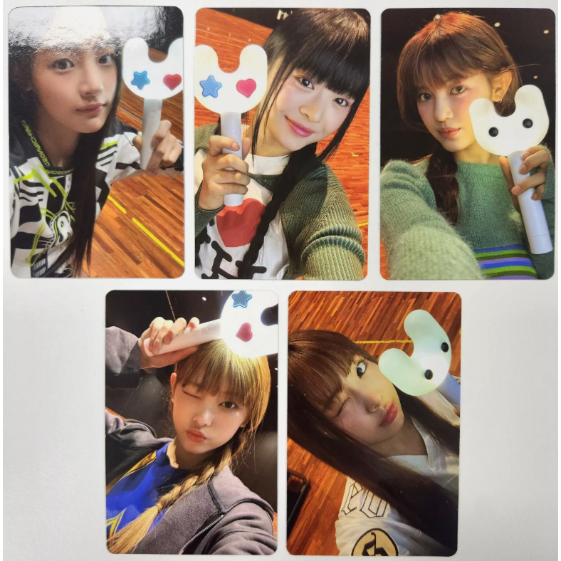 [OFFICIAL] NEWJEANS LIGHT STICK Official PHOTOCARD MINJI HANNI DANIELLE HAERIN HYEIN | Shopee Brasil