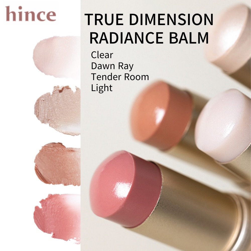 [hince] True Dimension Bálsamo Radiante 10g 4 colors Destaque e brilho Clear/ Dawn Ray/ Tender ...