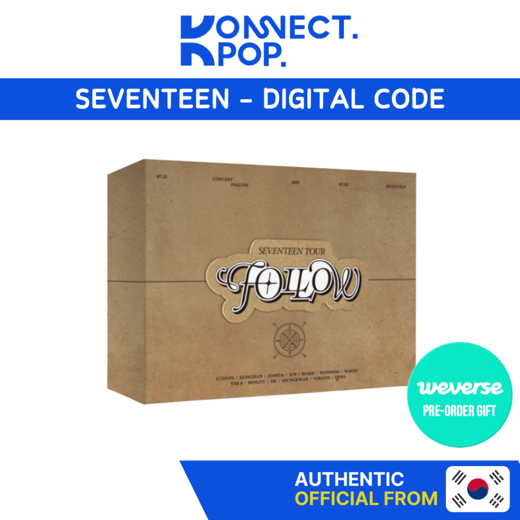 (Weverse POB) SEVENTEEN - Tour [ Follow ] To Seoul Digital Code | Shopee Brasil
