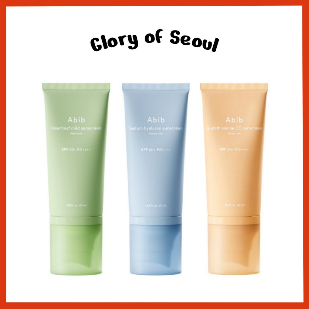 [NEW] Abib Sunscreen, 50mL (3 Types) | SPF50+ PA++++ Heartleaf mild sunscreen Relief tube ...