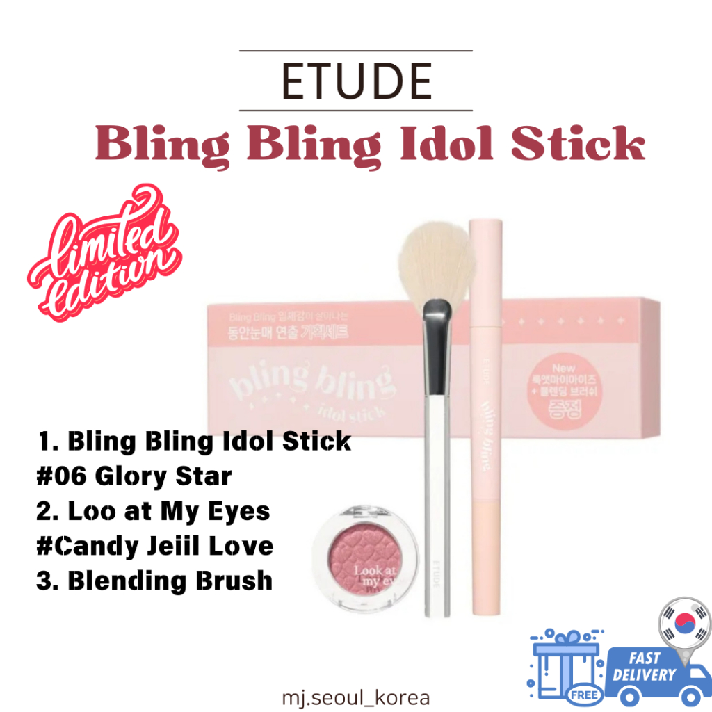 ETUDE Bling Idol Stick 6 Cores | Shopee Brasil