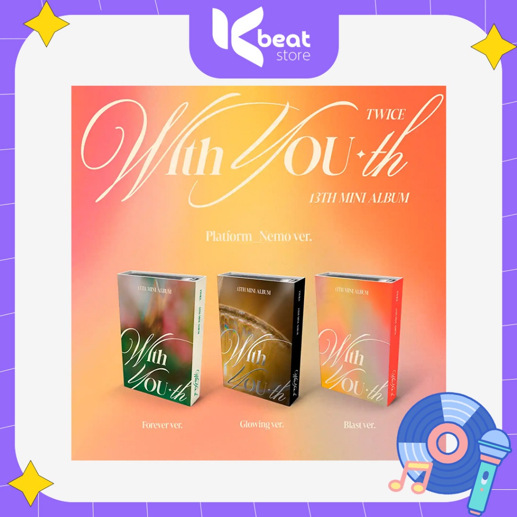 TWICE - 13th Mini album "WITH YOU-th" (Nemo Ver.) | Shopee Brasil