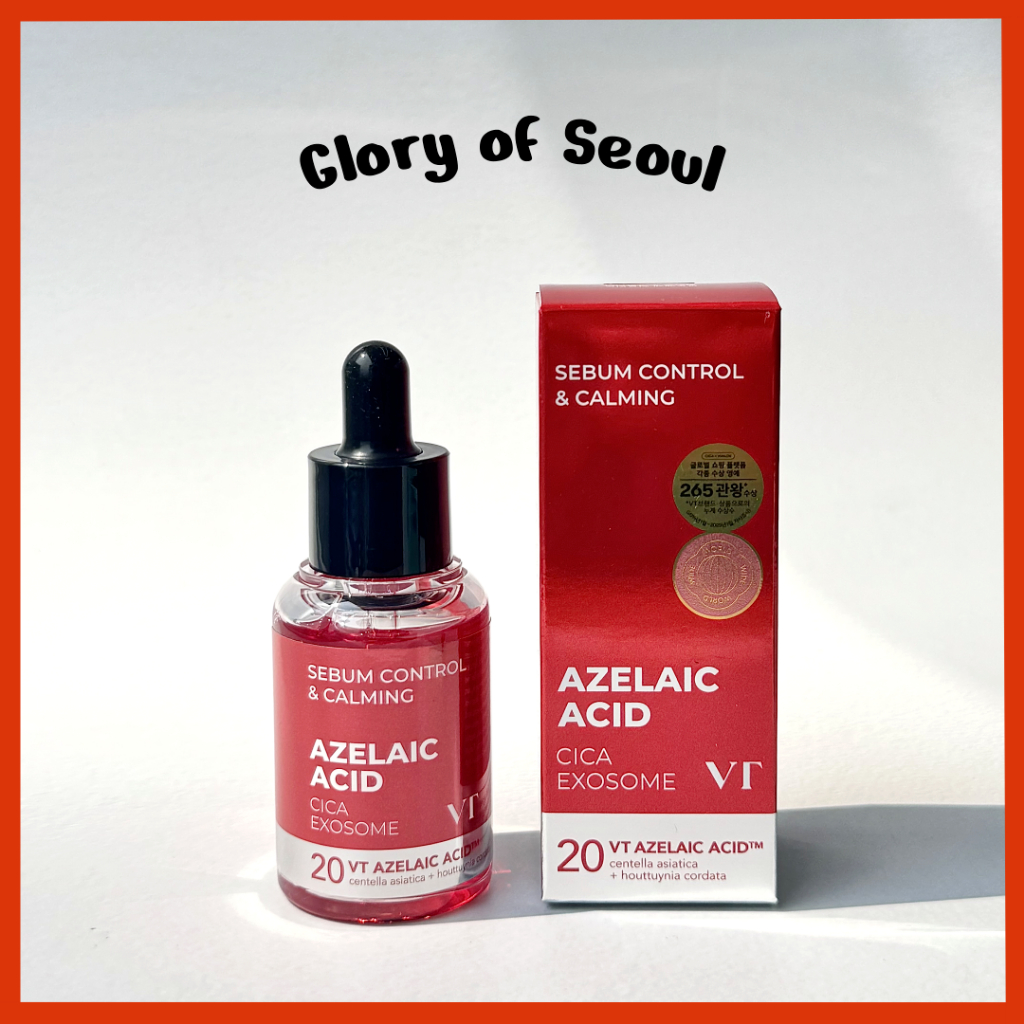 [Glory Exclusive] VT COSMETICS Azelaic Acid Cica Exossomo Calmante Ampoule, 30ml | Shopee Brasil
