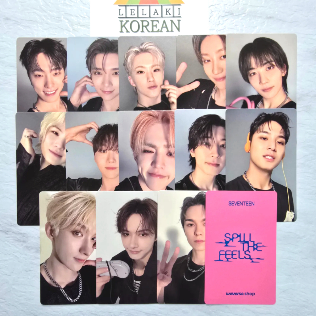 Seventeen SPILL THE FEELS (Carot Ver.) weverse POB Photocard | Shopee Brasil