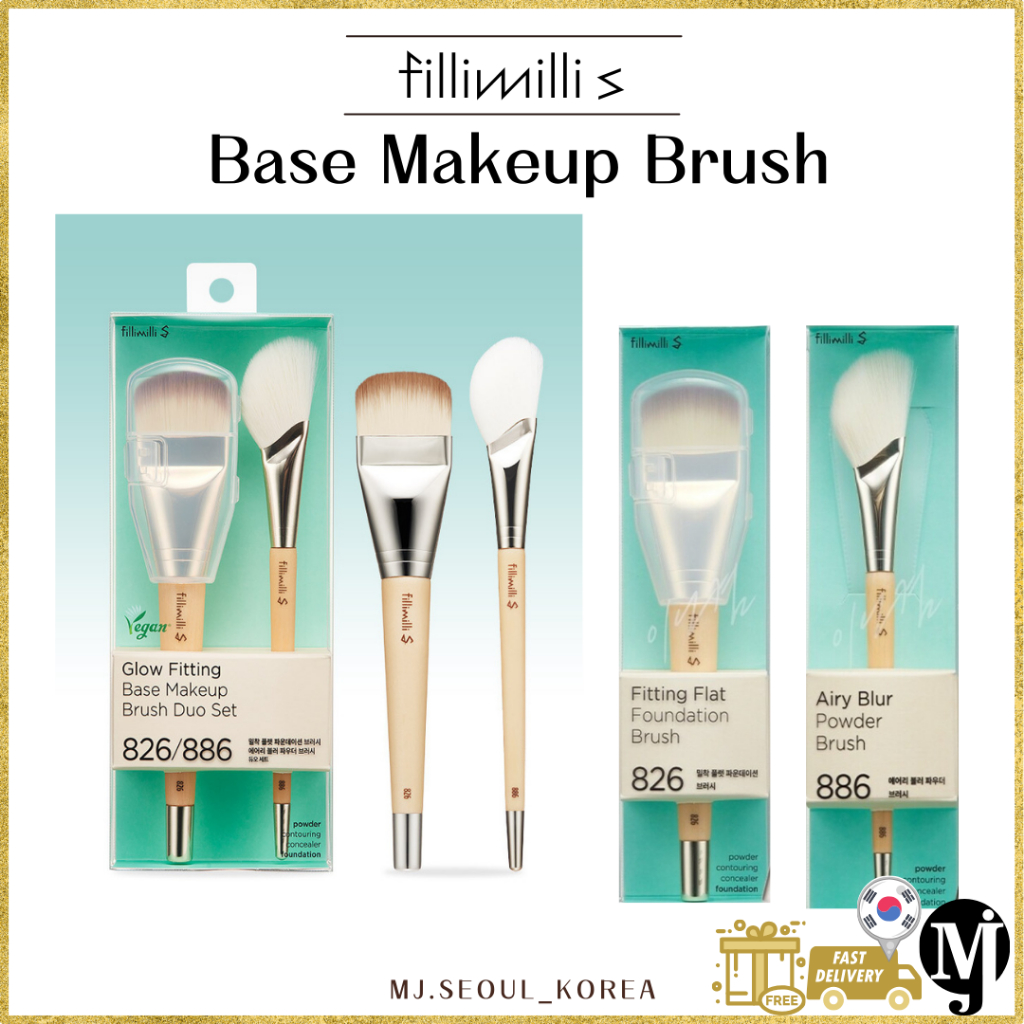 FilliMilli GLOW FITTING BASE Pincel De Maquiagem DUO SET (825 + 886 ...