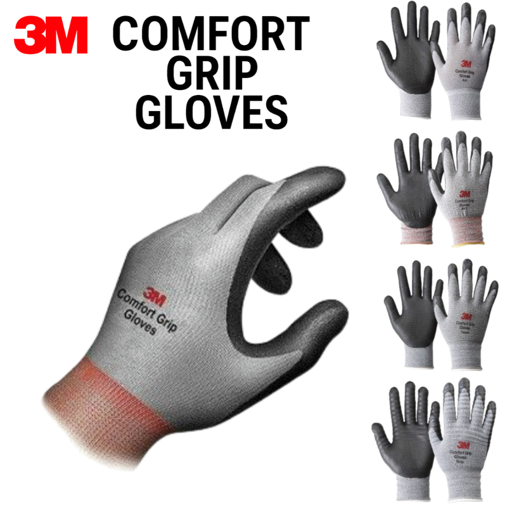 Luvas de Segurança para Trabalho 3M Comfort Grip – Air / Fit / Touch ...