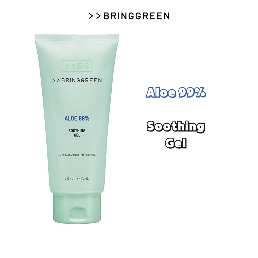 BRINGGREEN Aloe 99% Soothing Gel | Shopee Brasil