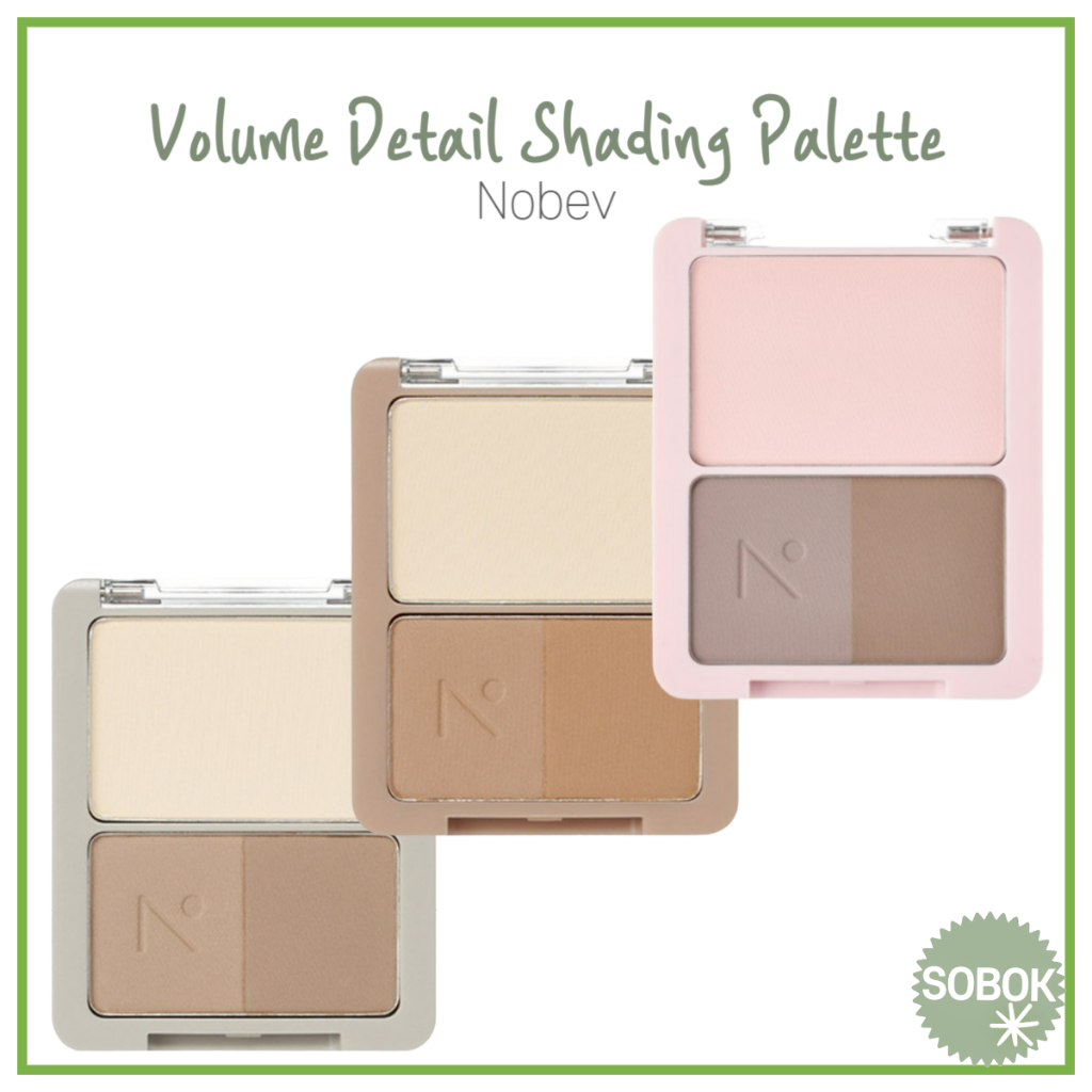 [Nobev]Volume Detail Shading Palette 3 Cores & Corrector Dual Shading ...
