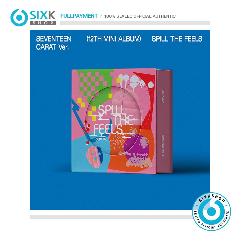 (POB+CARAT ver) SEVENTEEN 12th Mini Album SPILL THE FEELS | Shopee Brasil