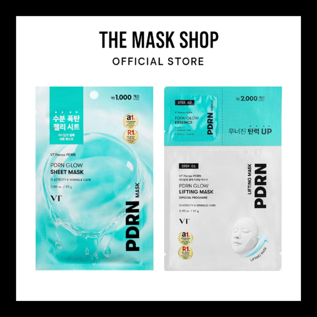 [VT] PDRN Glow Mask Series - Korea Daiso Version | Shopee Brasil