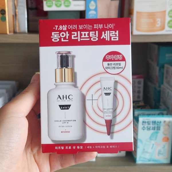 [40ml + Creme Para Os Olhos 10ml] AHC Pro Shot Colla juvenation Lift 4 Serum, AHC Pro Shot Colla ...