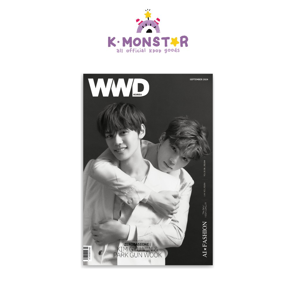 2024.9 WWD ZEROBASEONE PARK GUNWOOK & KIM GYUVIN COVER ZB1 | Shopee Brasil