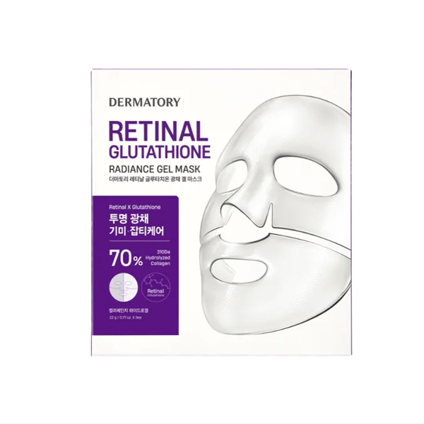 Dermatory Retinal Glutathione Glow Gel Mask | Shopee Brasil