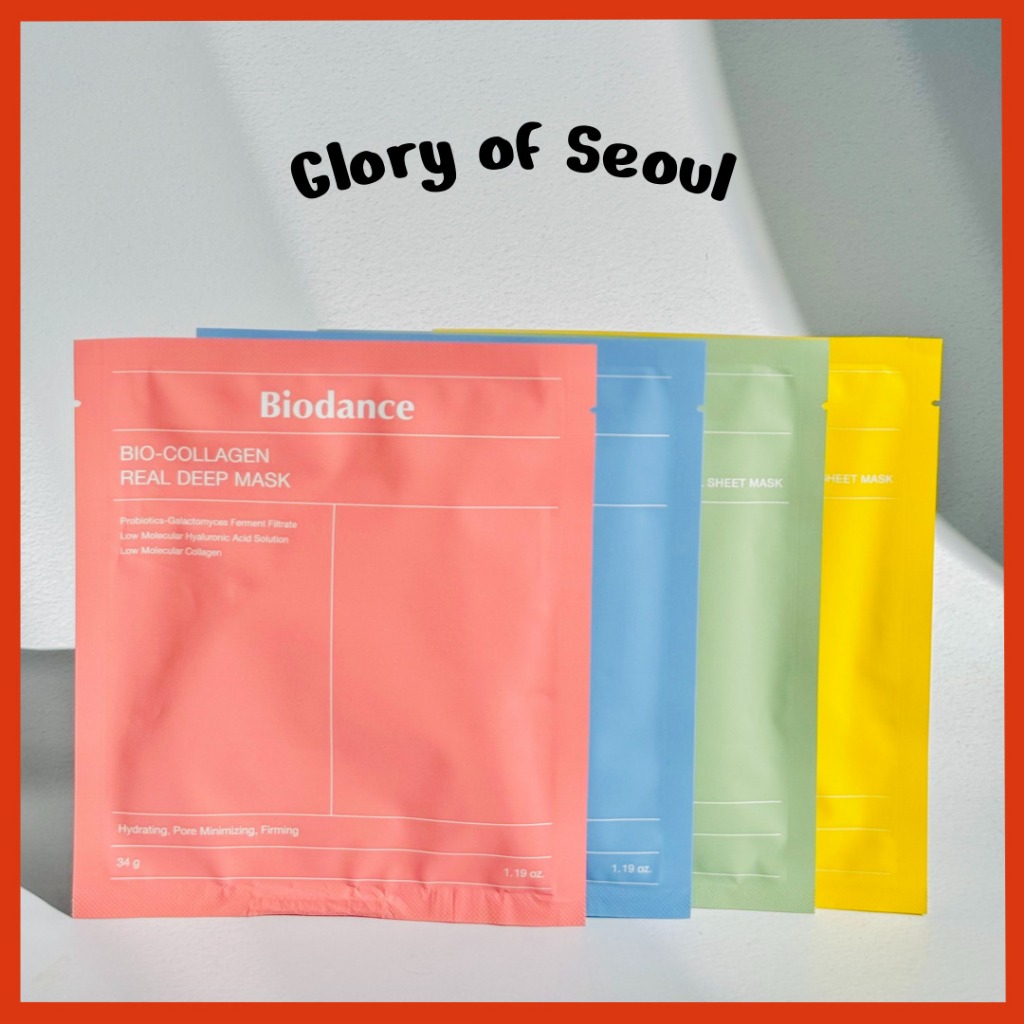 Biodance Mask Pack, 1sheet (4 Types) | Shopee Brasil