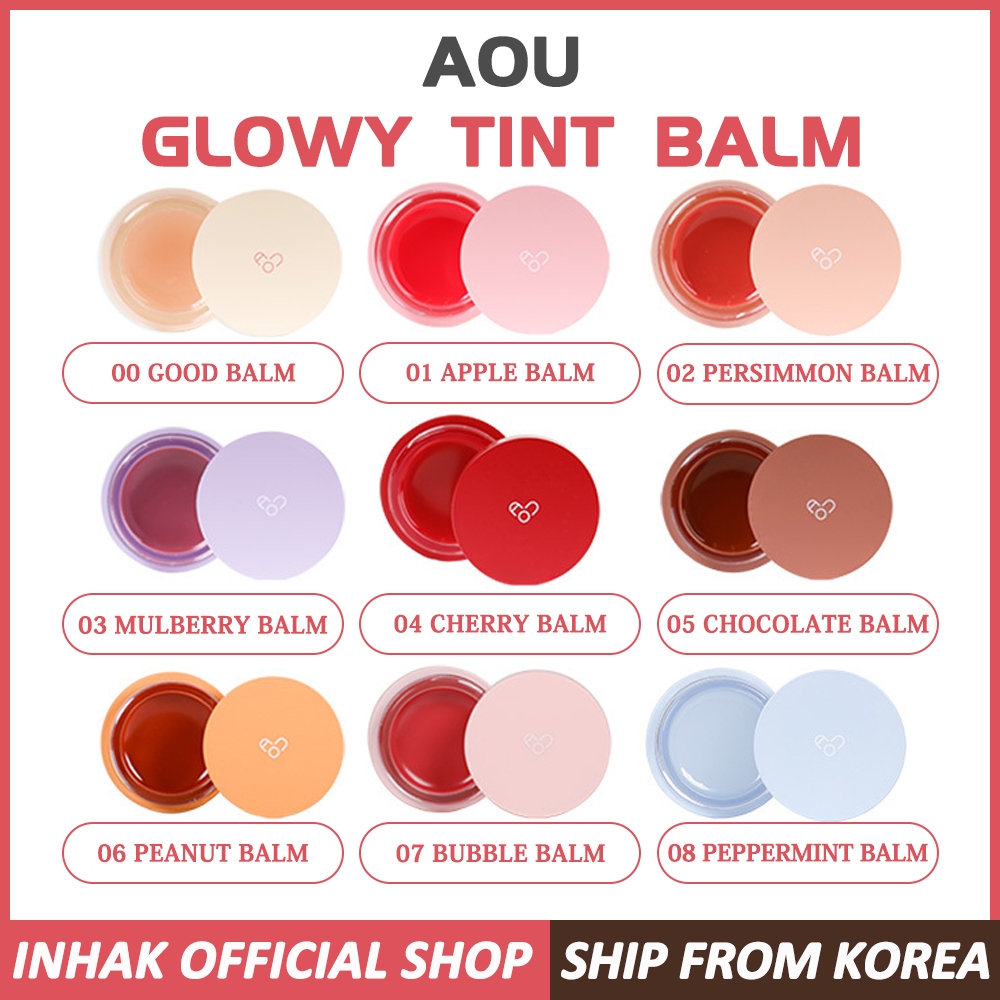 [AOU] Glowy Tint Balm 3.5g 9Colors / Lip Tint | Shopee Brasil