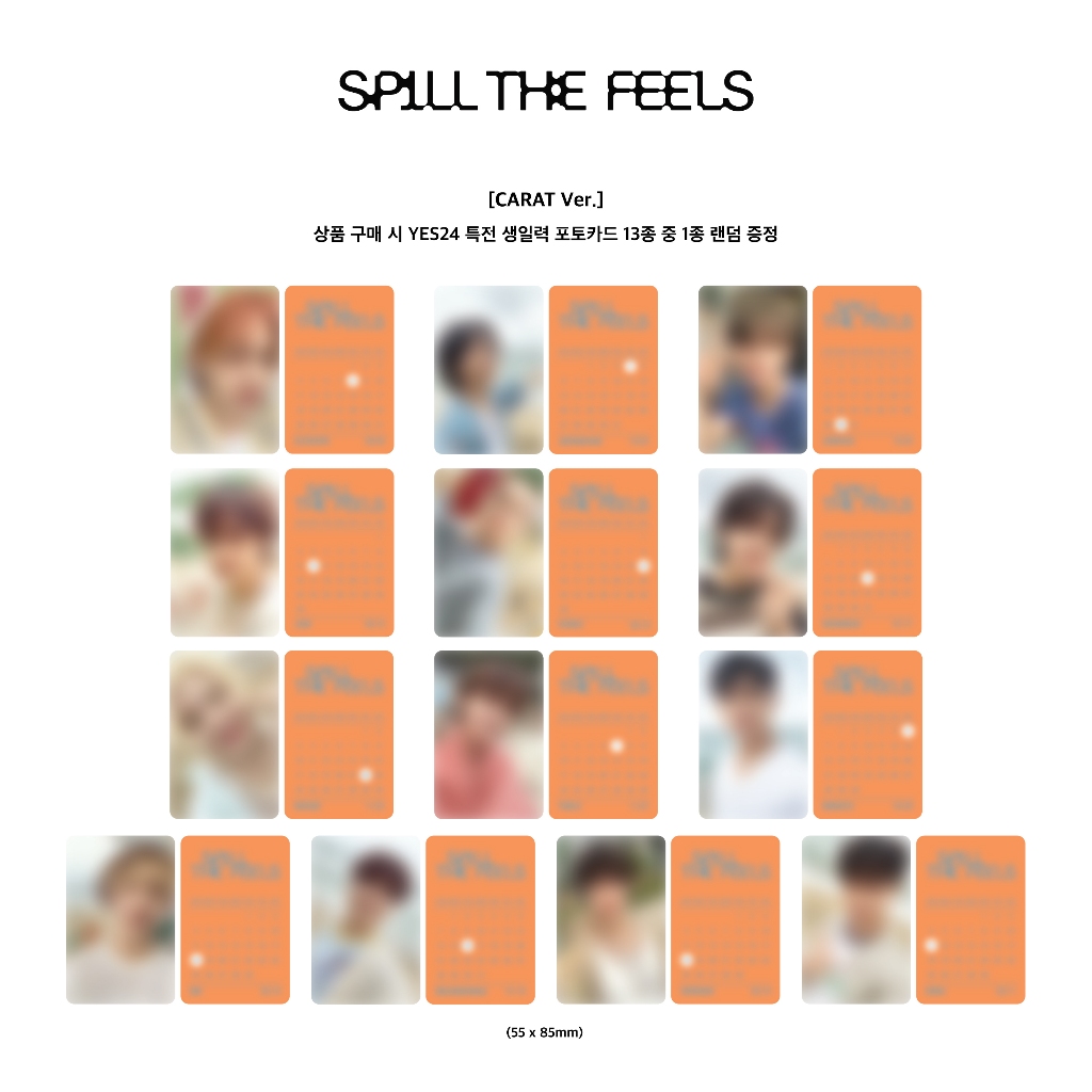 Seventeen SPILL THE FEELS CARAT Yes24 Weverse Musicplant POB Photocard | Shopee Brasil