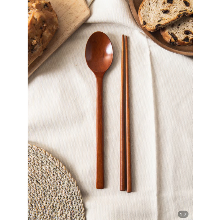 Conjunto De 2 Peças De Talheres De Madeira Coreanos , Colher ...