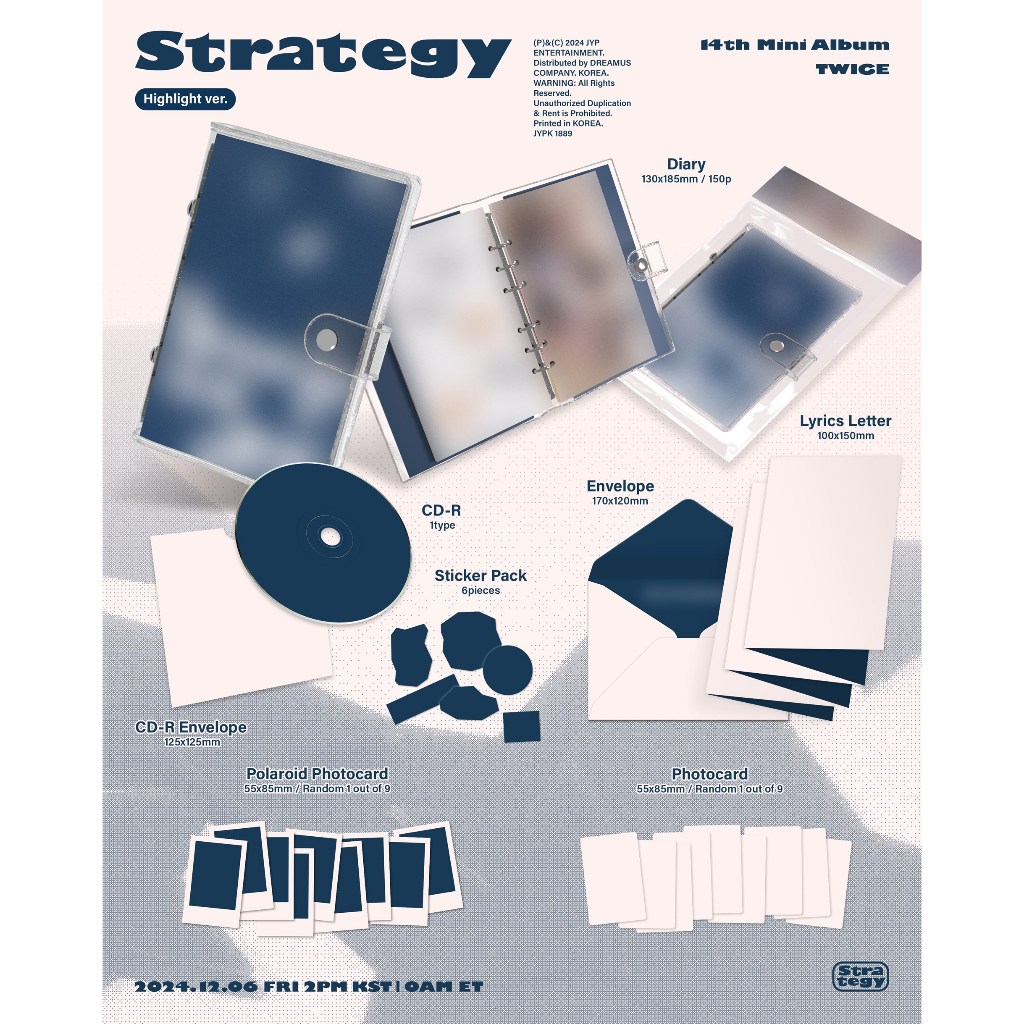 TWICE - STRATEGY / 14th Mini Album (Highlight ver.) | Shopee Brasil