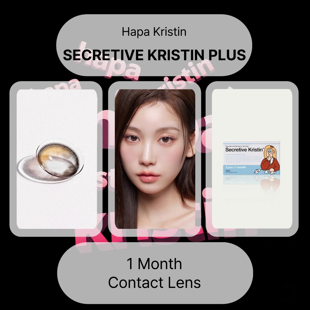 Hapa Kristin Secretive Plus 1 Mês Cor Marrom 2P 13.5 Mm | Shopee Brasil