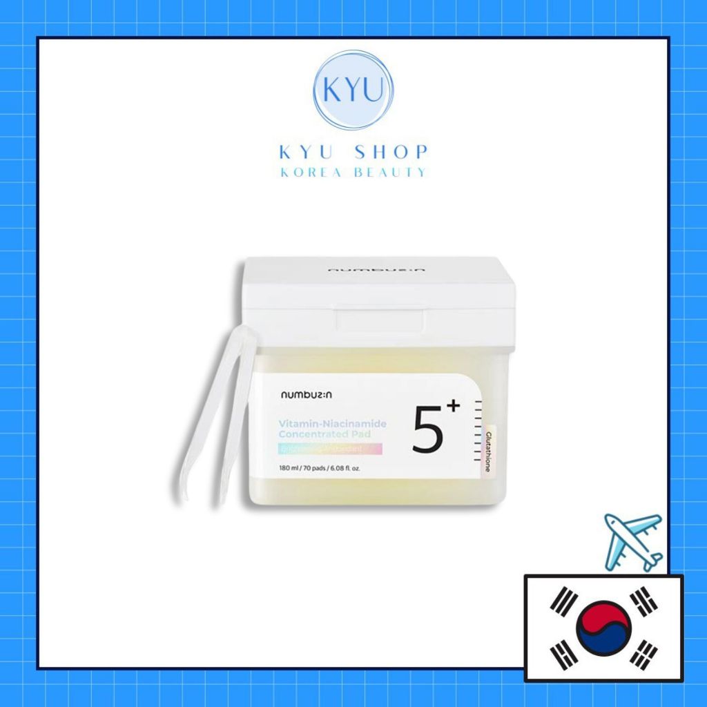 [numbuzin] No.5+ Vitamin-Niacinamide Concentrated Pad 180ml (70 Pads) | Shopee Brasil