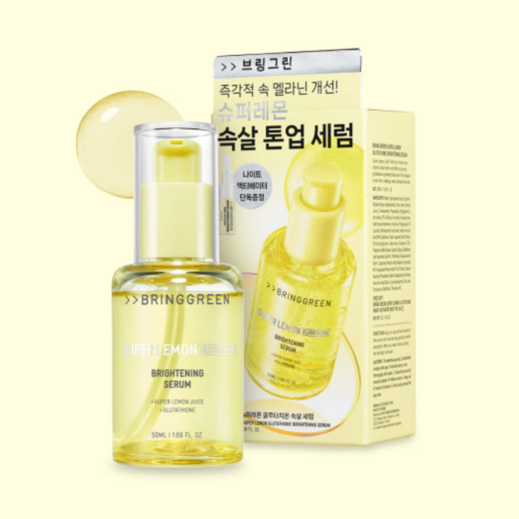 BRINGGREEN Super Lemon Glutationa Sérum Iluminador 50ml (+ Ativador Noturno 3g) | Shopee Brasil