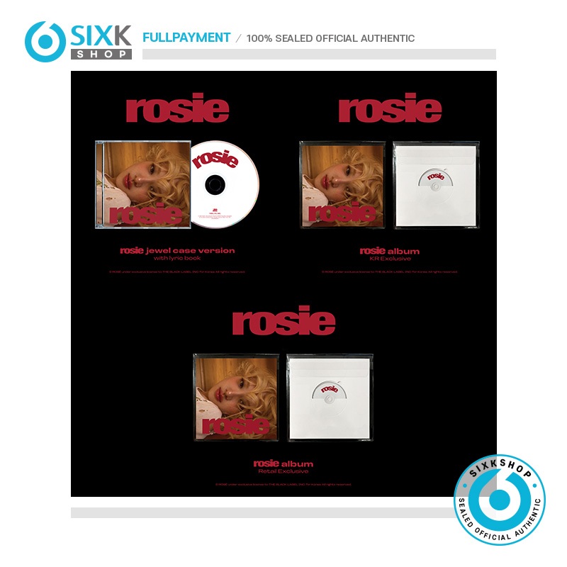 (Online POB) ROSE first studio album rosie | Shopee Brasil