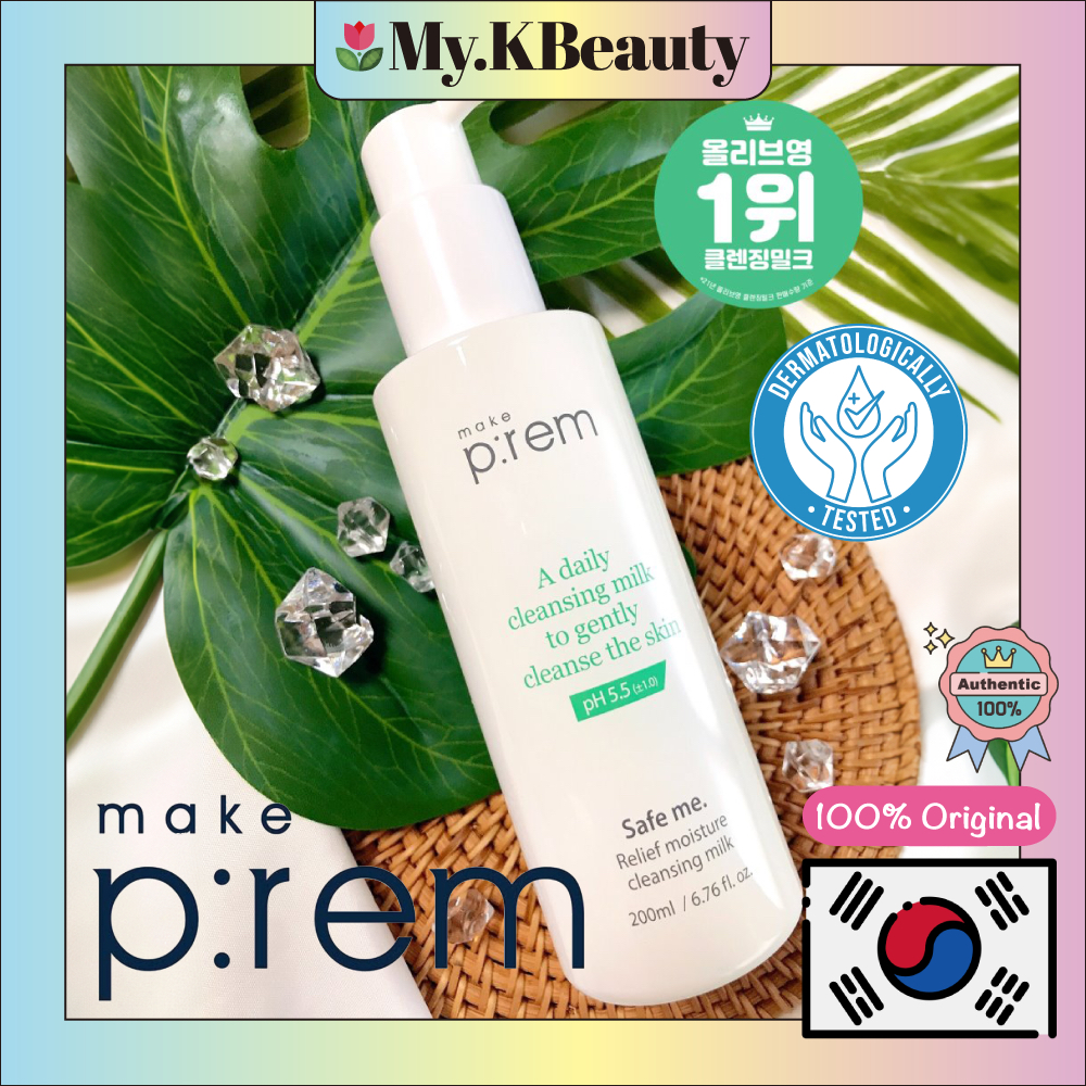 MAKEPREM Clean Vegan Cleansing Milk 200ml. | Shopee Brasil