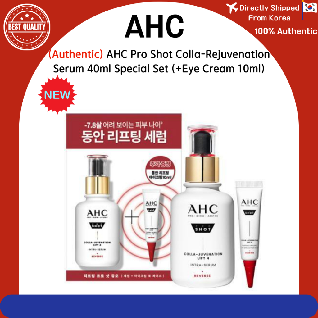 AHC Pro Shot Colla-Rejuvenation Lift 4 Intra-Soro 40ml Conjunto Especial (+ Creme Para Os Olhos ...