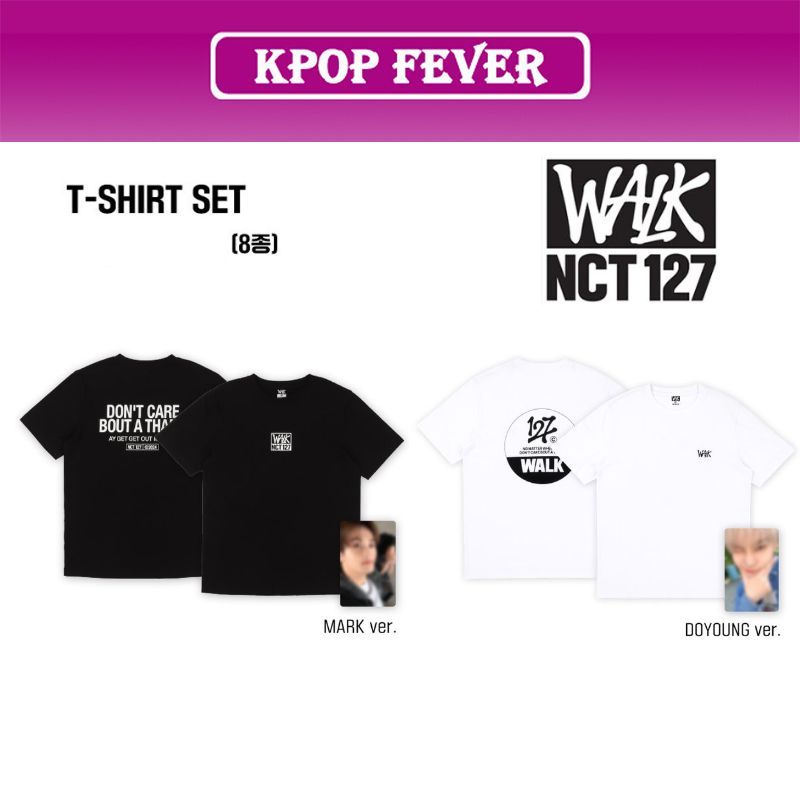 NCT 127 POP-UP [WALK : ON THE BEAT] MD - T-SHIRT SET (WHITE / BLACK Ver ...