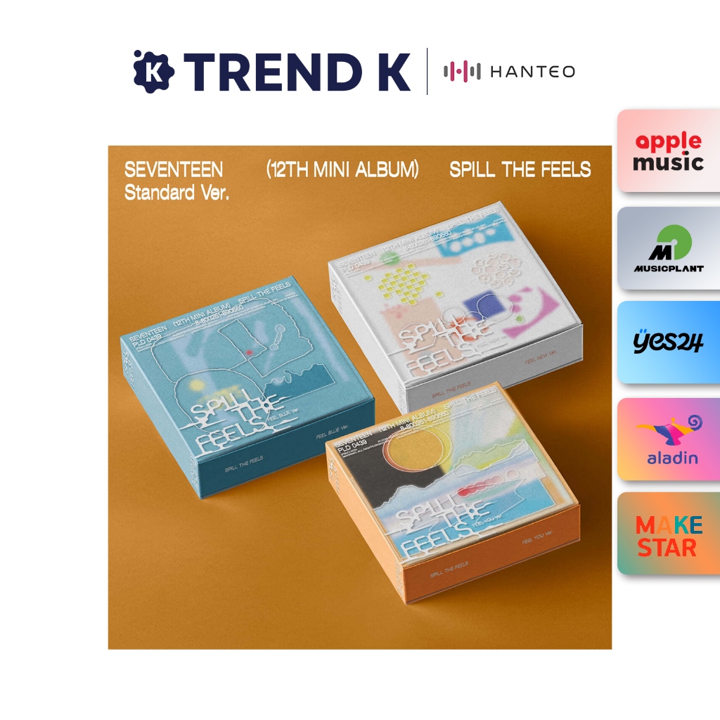 SEVENTEEN - 12th Mini Album [SPILL THE FEELS] (Standard ver.) | Shopee Brasil