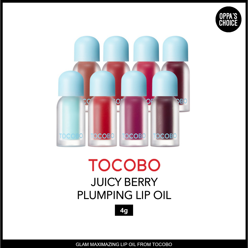 [NEW] TOCOBO JUICY BERRY PLUMPING LIP OIL (8 Colors) | Shopee Brasil