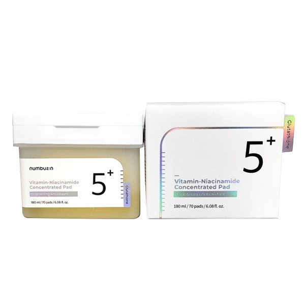 numbuzin no.5 vitamin-niacinamide concentrated pad 180ml | Shopee Brasil