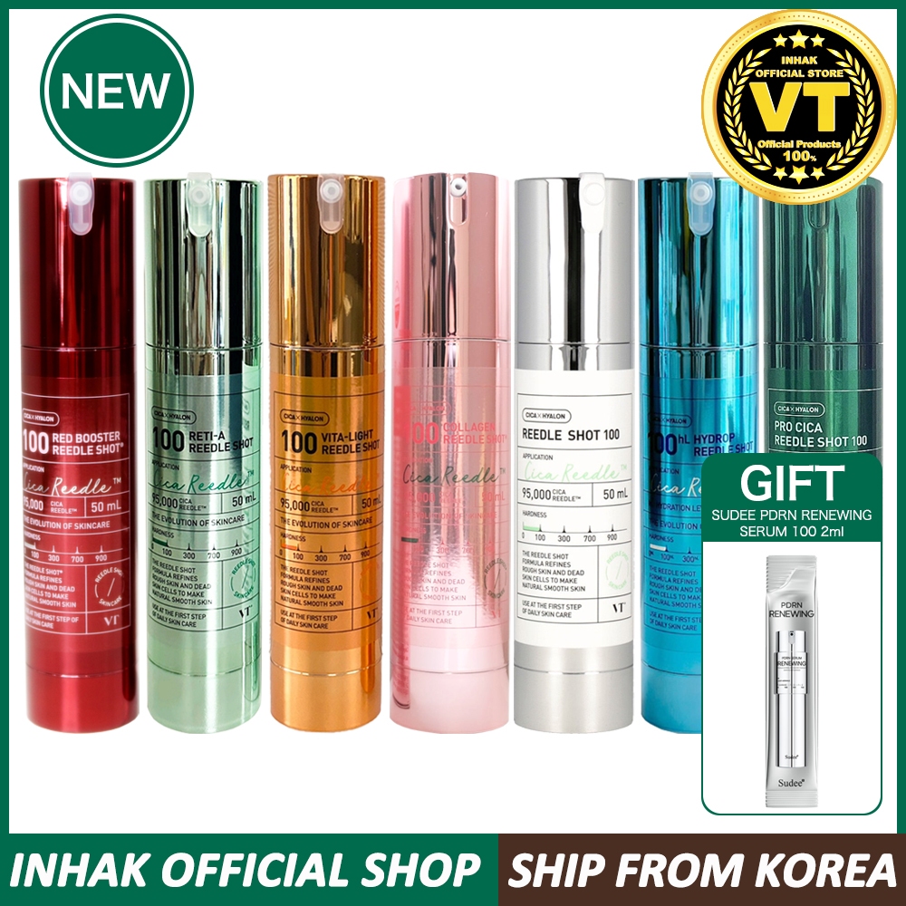 [VT] REEDLE SHOT 100/300/700 Essence 7Types (RETI-A/COLLAGEN/PRO-CICA/VITA-LIGHT/RED BOOSTER ...