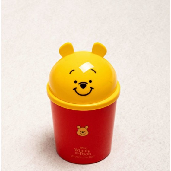 Daiso [Winnie the Pooh mini Lata De Lixo Bonita Disney Desktop & Vanity ...