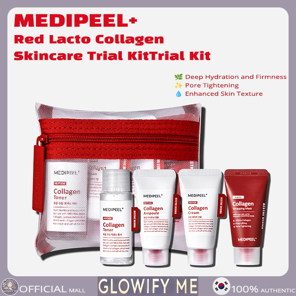 [MEDIPEEL] Kit De Teste De Tratamento Da Pele Com Colágeno Vermelho ...