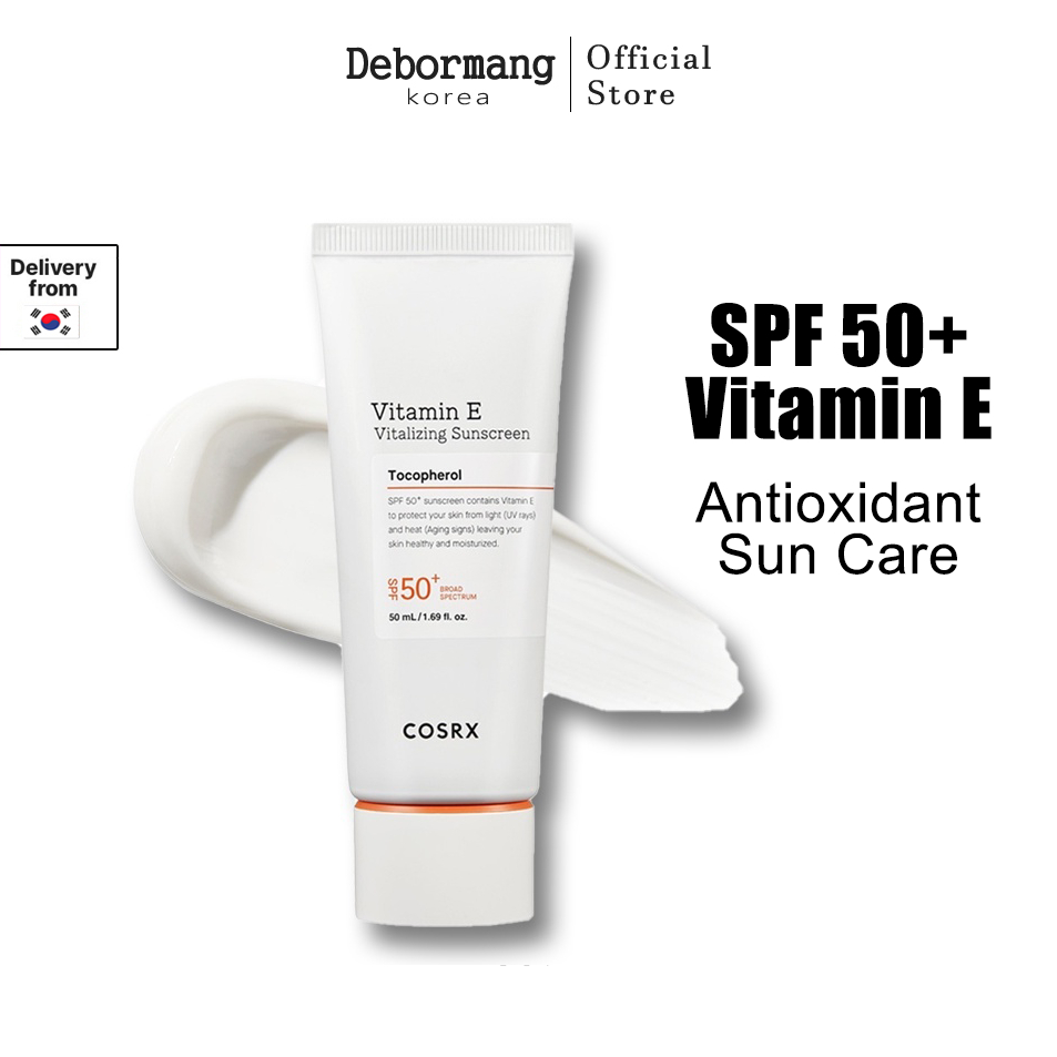 Cosrx Vitamin E Vitalizing Sunscreen SPF 50+ 50ml | Shopee Brasil