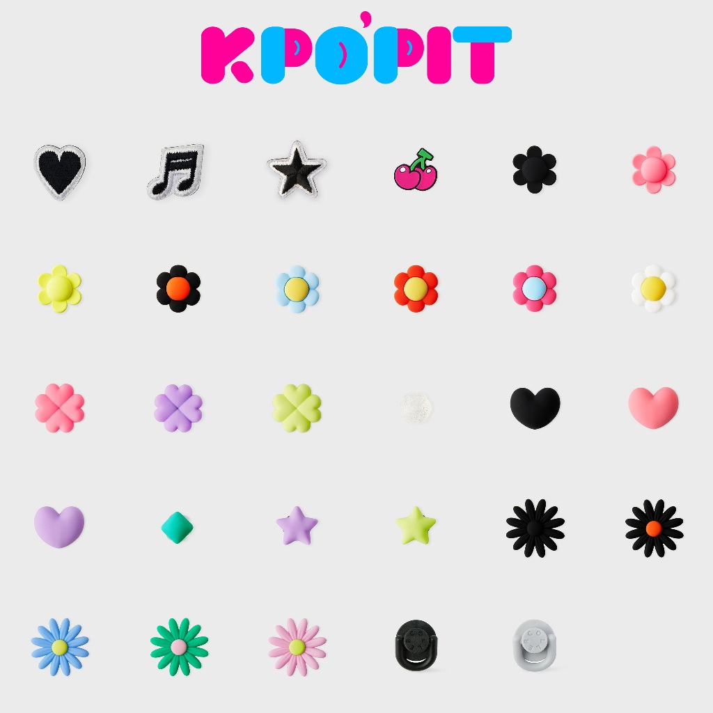 COLLER STICON - FLOWER, HEART, CLOVER, STAR, HOOK (29types) | Shopee Brasil