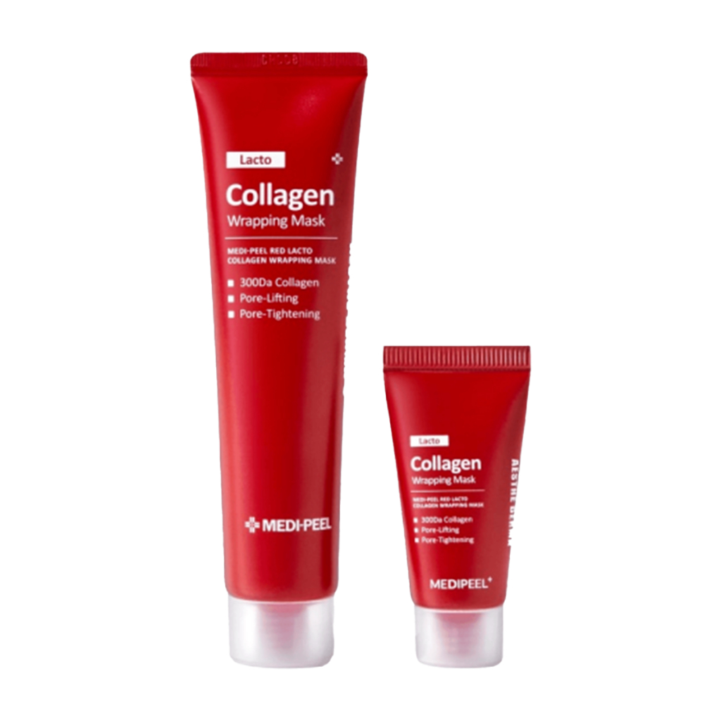 medipeel red lacto collagen wrapping mask 70ml, 15ml | Shopee Brasil
