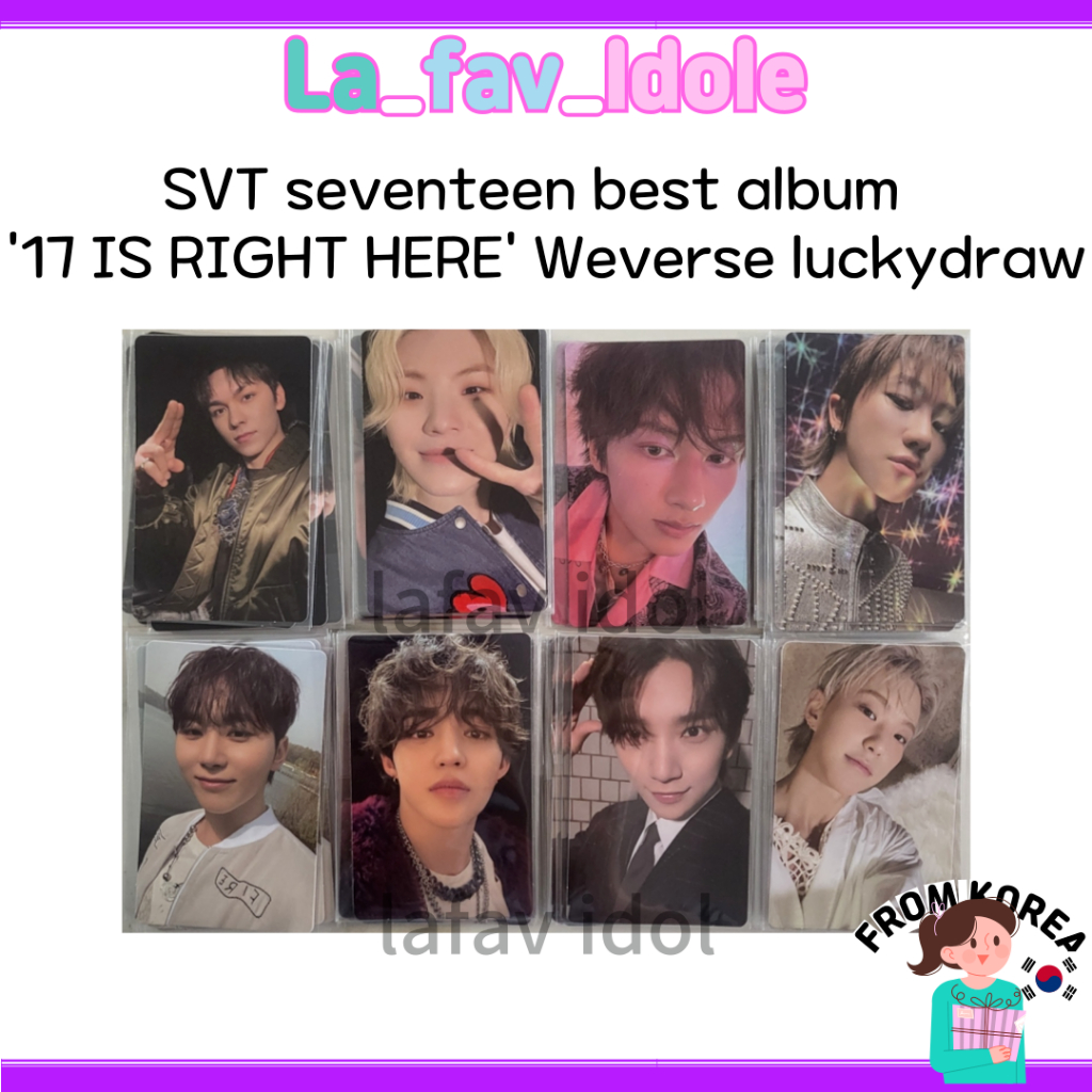 [Na Mão] SVT Dezessete Melhor Álbum'17 Está Aqui WEVERSE Luckydraw photocard | Shopee Brasil